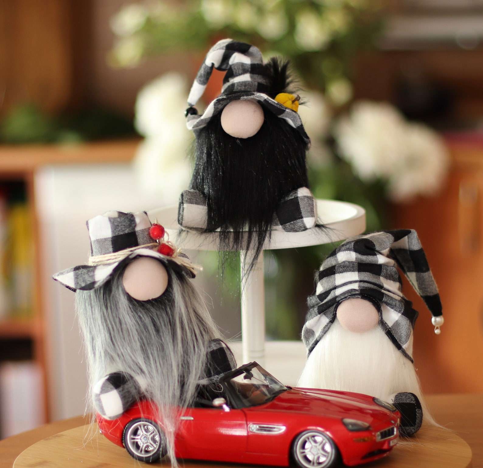 Farmhouse Gnome Spring Gnome Fall Gnomebuffalo Plaid Gnome - Etsy