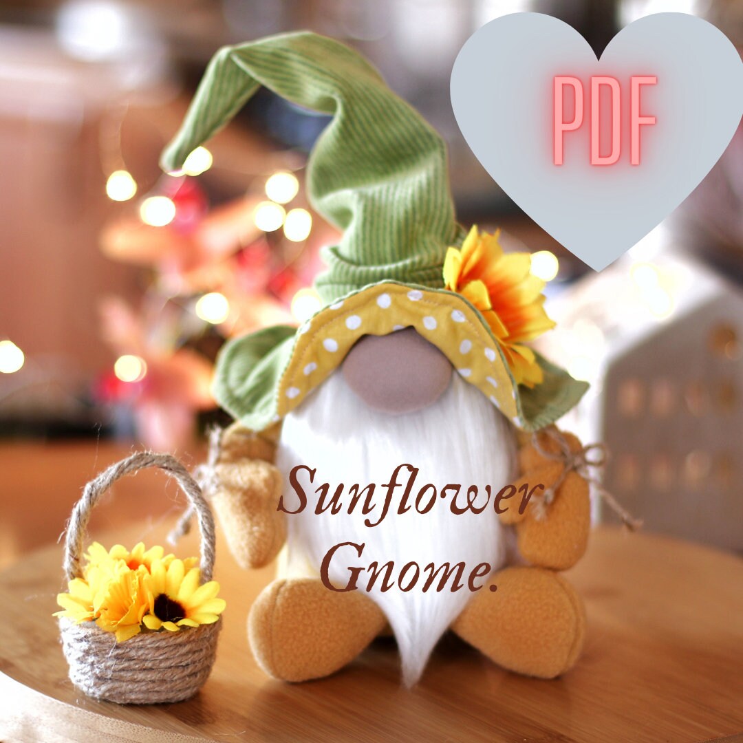 Gnome DIY Pdf Pattern Free Video Tutorial,gnome Patterns , Pattern Pdf ...