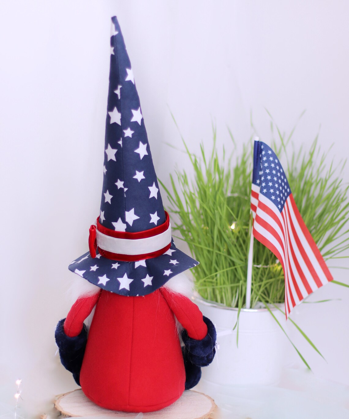 Patriotic Gnome Decor With American Flag for Independence Day - Etsy