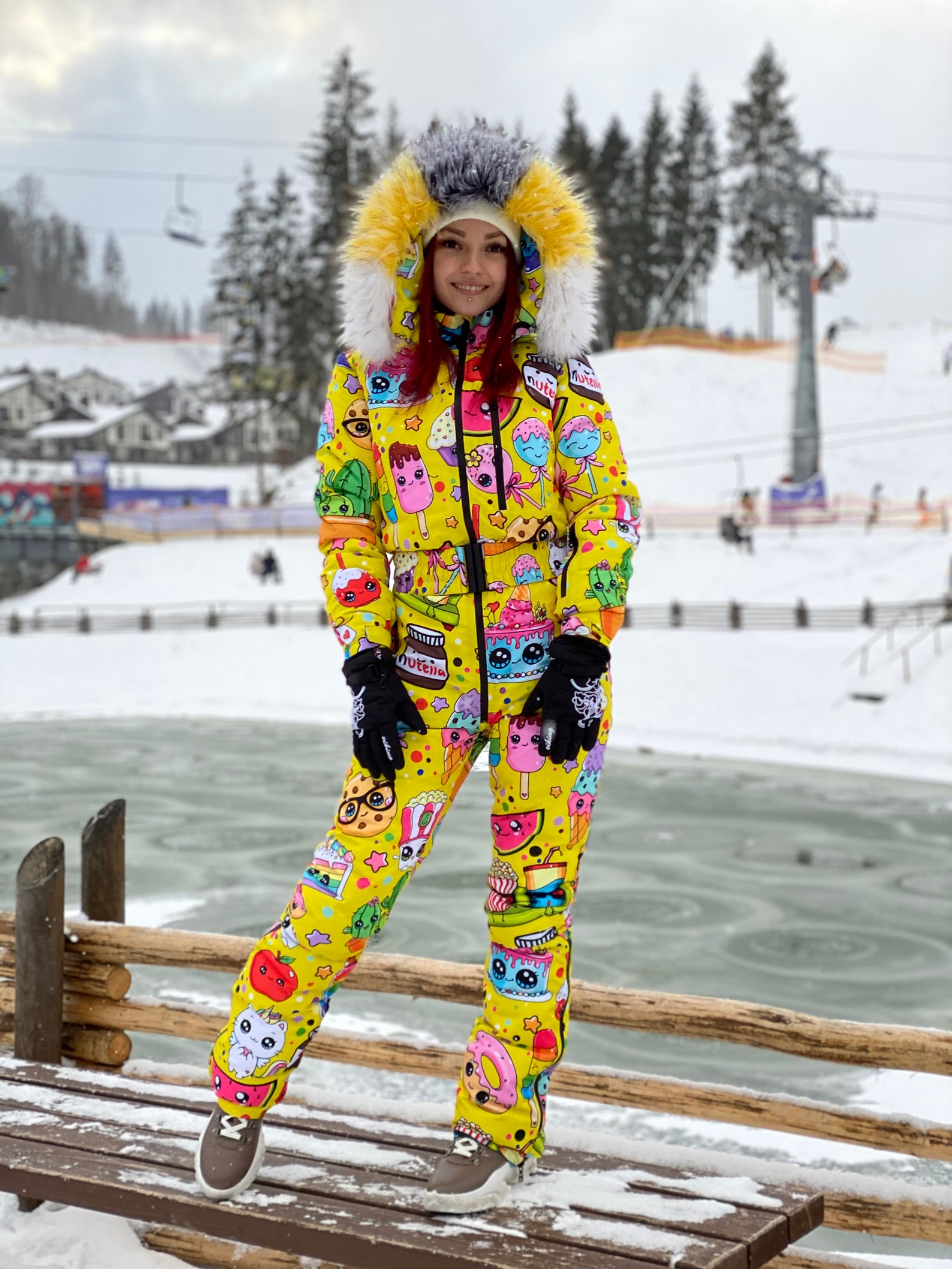 Women Ski Jumpsuit, Ski Overall Bright, Ski Jumpsuit, Ski Winter Suit ...
