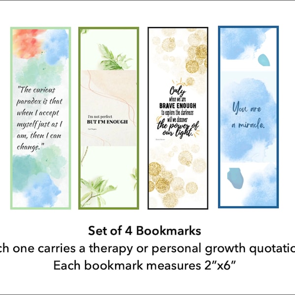 Mental Health Bookmarks - Etsy UK