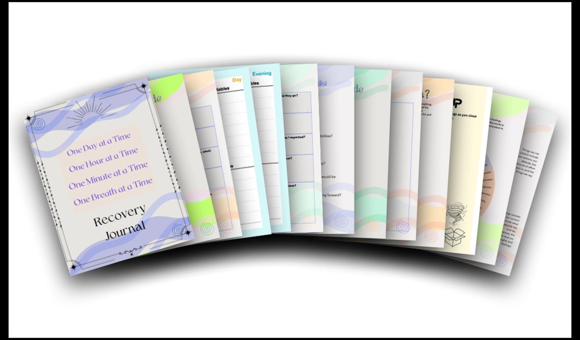 Addiction Recovery Journal Printable Self-reflection Journal - Etsy