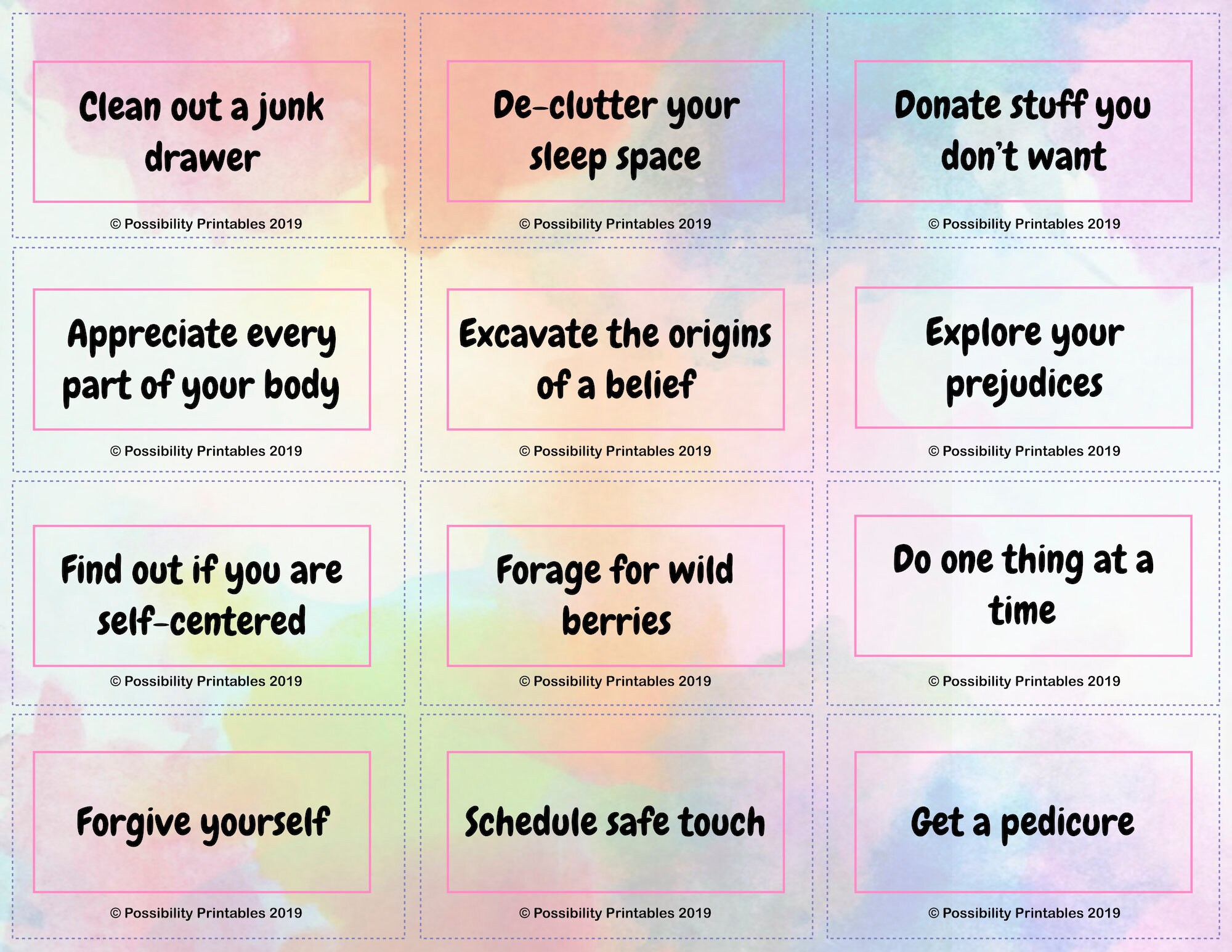 Wellness, Mental Health, Recovery, Coping Skills, Inspirational, Card ...