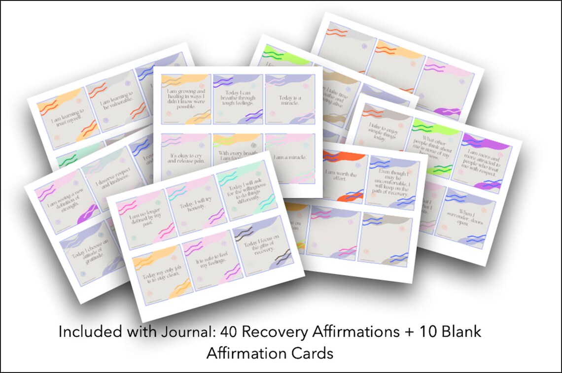 Addiction Recovery Journal Printable Self-reflection Journal - Etsy