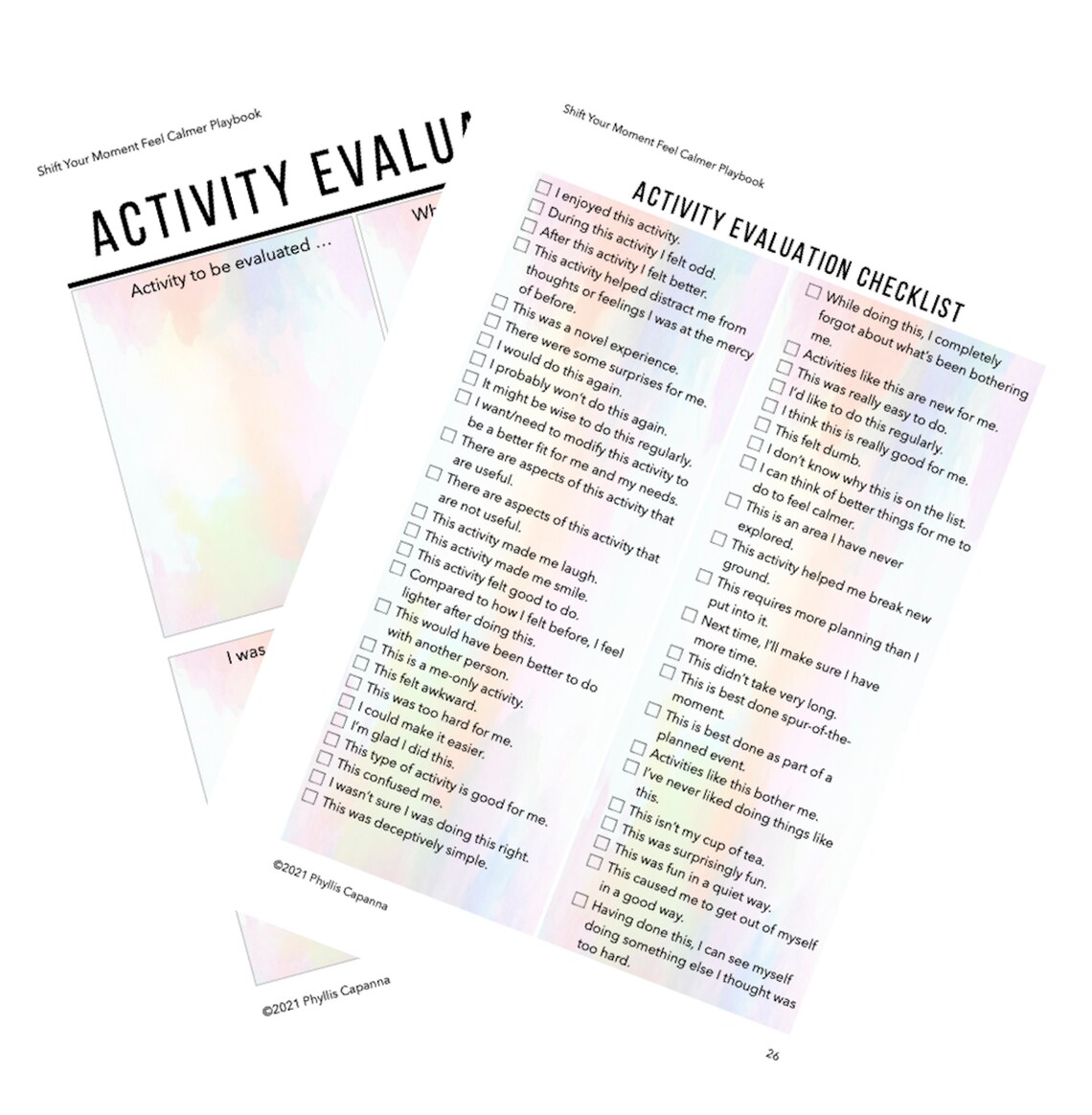 Mental Health Printable Wellness Anxiety Workbook Bundle With Card Deck ...