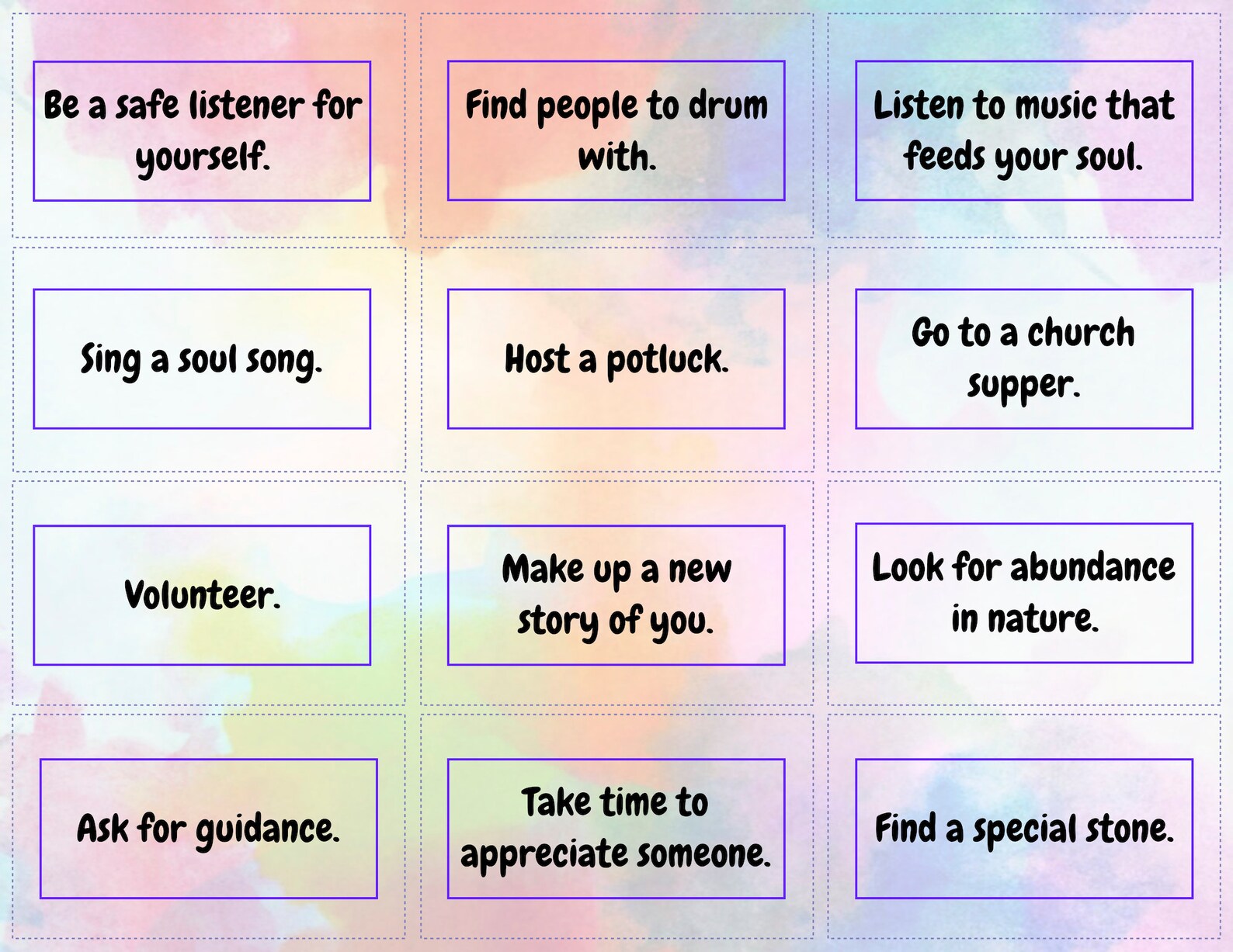 Wellness, Mental Health, Recovery, Coping Skills, Inspirational, Card ...