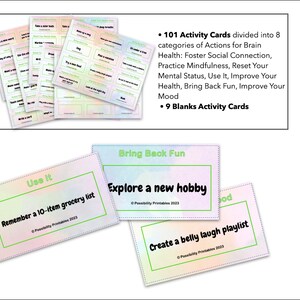 Brain Health Group Therapy Activity Bundle - Etsy