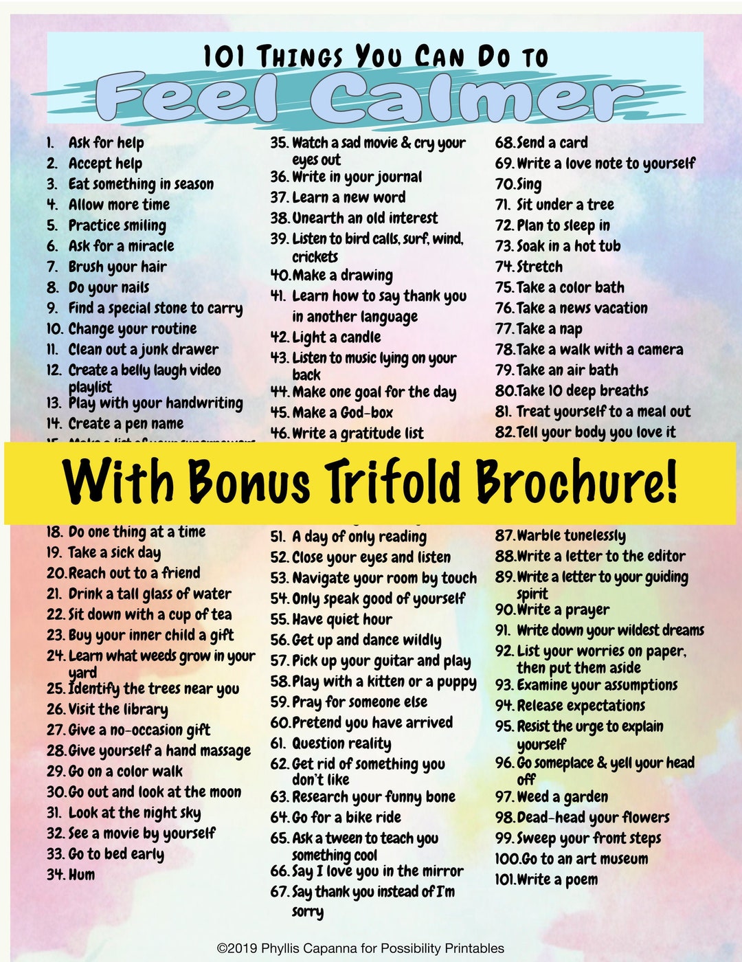 Wellness, Mental Health, Life Skills, Recovery, Brain Health, Brochure ...