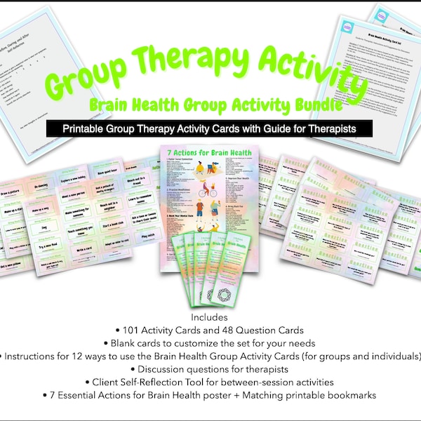 Group Therapy Worksheets - Etsy