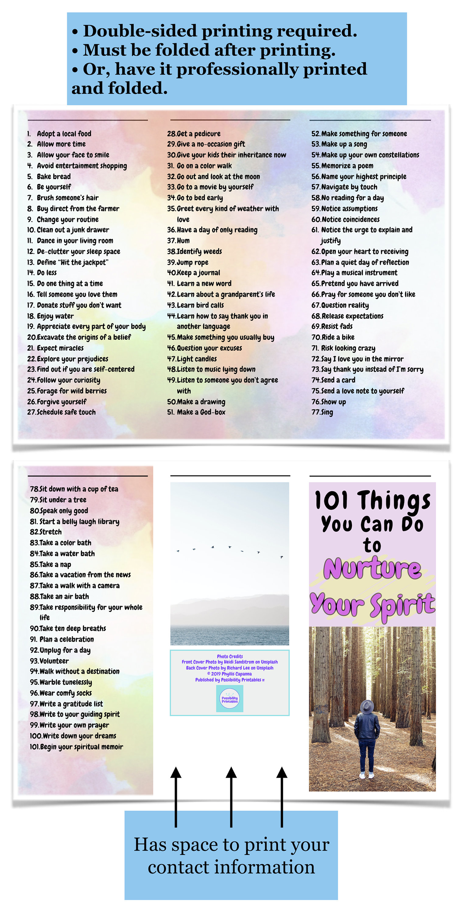 Wellness, Mental Health, Life Skills, Recovery, Self Care, Brochure ...