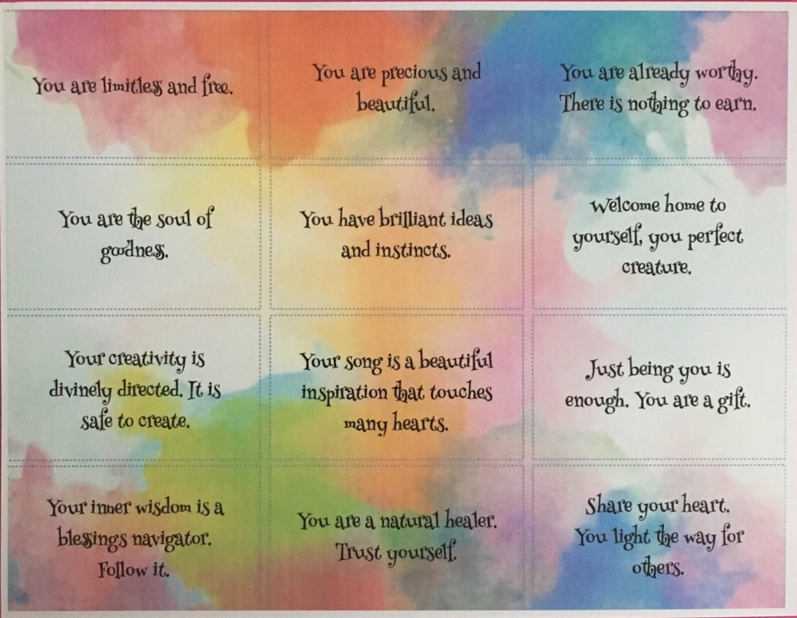 Positive Affirmations, Encouragement, Gift Enclosures, Self-esteem ...
