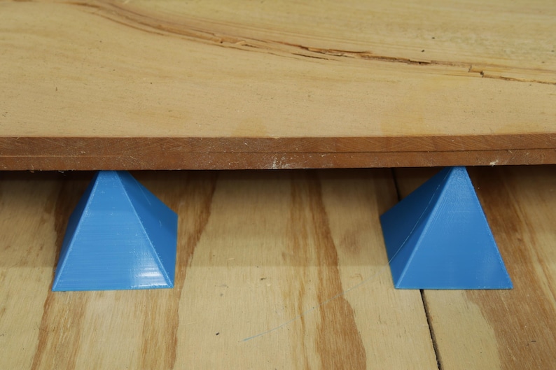 Set of 4 TPU Painters Pyramids | Digital Blue | Solid Base | 3D Printed ...