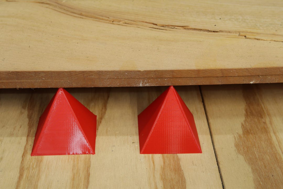 Set of 4 TPU Painters Pyramids | Red | Solid Base | 3D Printed in USA ...