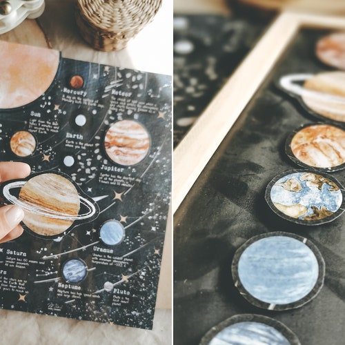 Outer Space Busy Book Solar System Learning Binder Preschool - Etsy