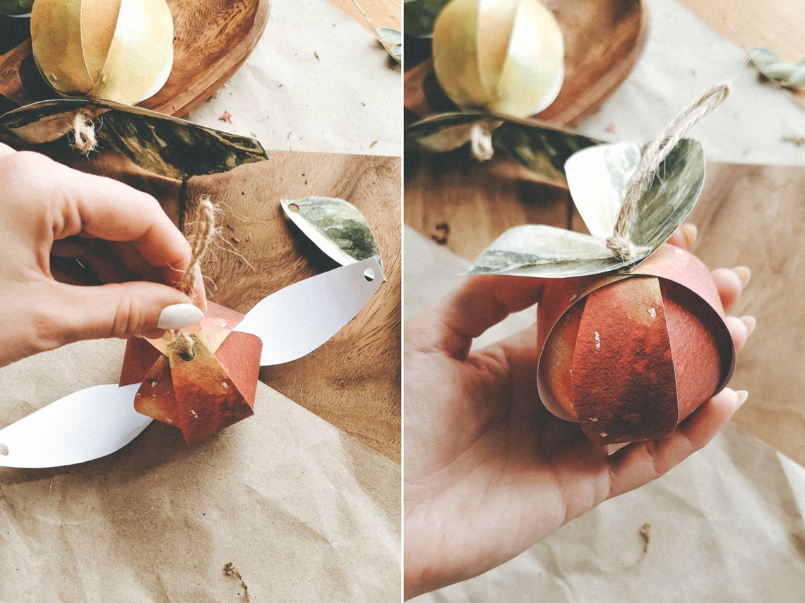 Paper Apple Craft for Kids - Etsy