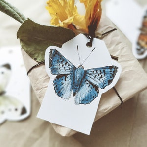 Set of 8 Butterfly Gift Tags - Instant Download - Etsy