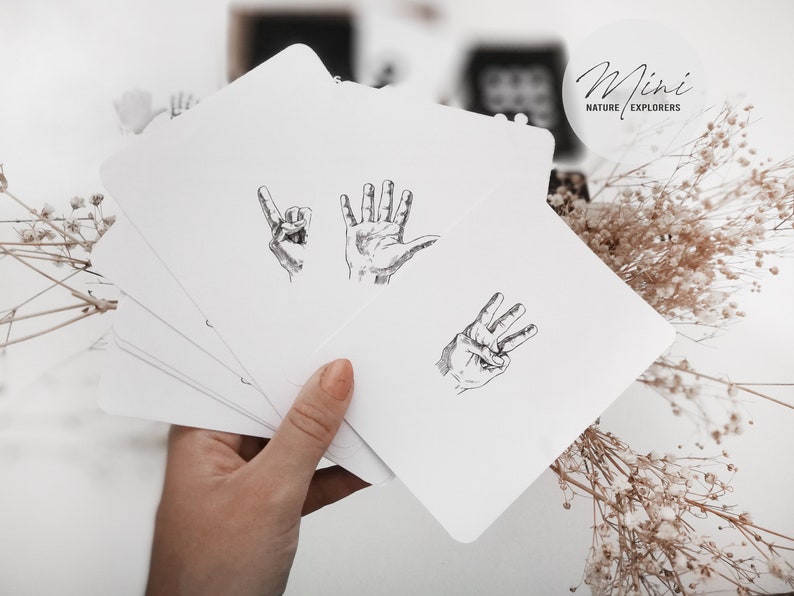 Printable number flash cards Couting card set 0 10 Toddler | Etsy