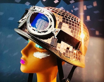 Disco Ball Military Helmet Goggles - Etsy