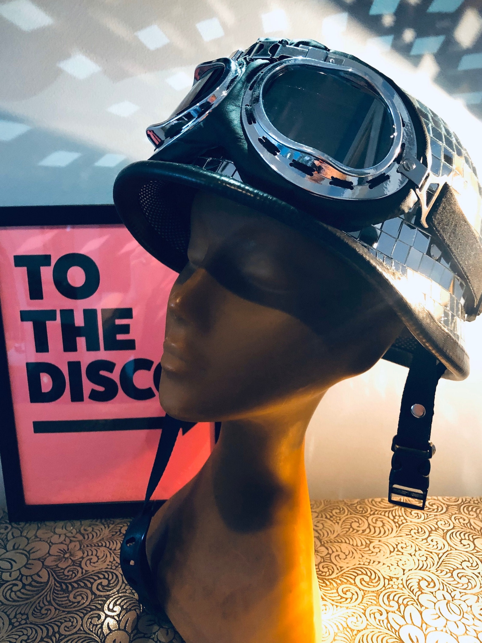 Disco Ball Military Helmet + Goggles - Etsy