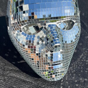 Masquerade Festival Disco Ball Face Mask. HANDMADE by DISCO2DISCO ...