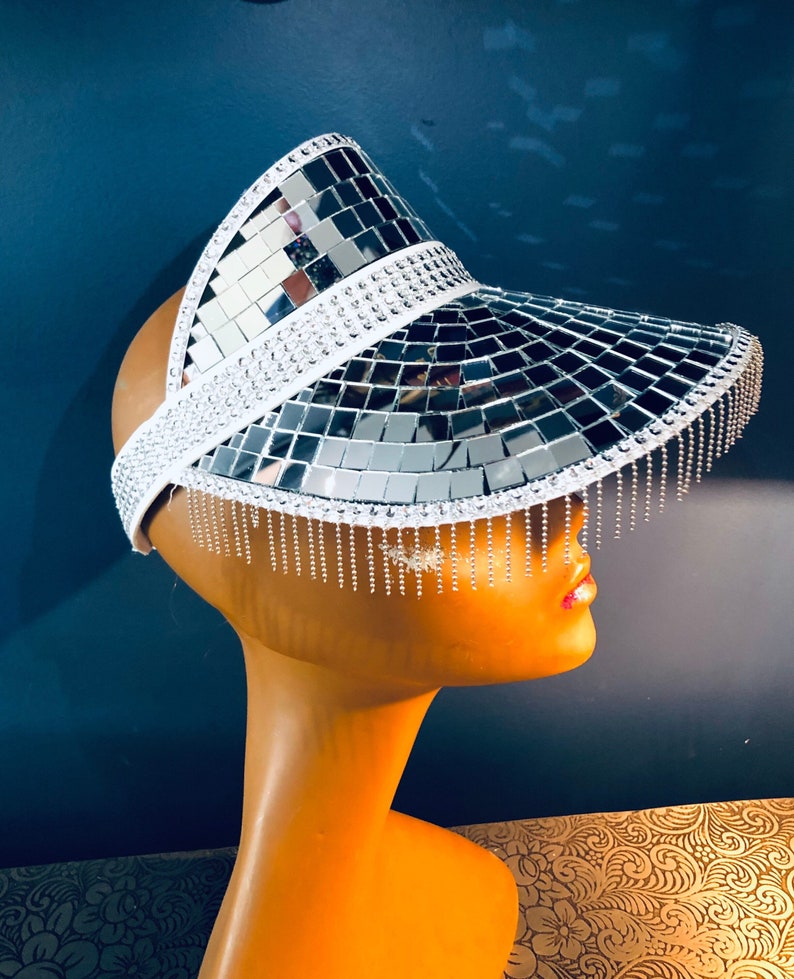 Disco Ball Festival Visor QUICK DELIVERY - Etsy