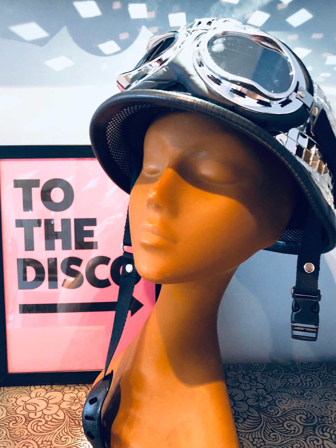 Disco ball Military Helmet goggles | Etsy