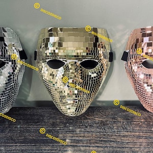 Masquerade Festival Disco Ball Face Mask. HANDMADE by DISCO2DISCO ...