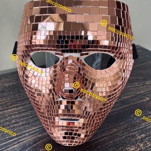 Masquerade Festival Disco Ball Face Mask. HANDMADE by DISCO2DISCO ...