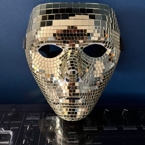 Masquerade Festival Disco Ball Face Mask. HANDMADE by DISCO2DISCO ...