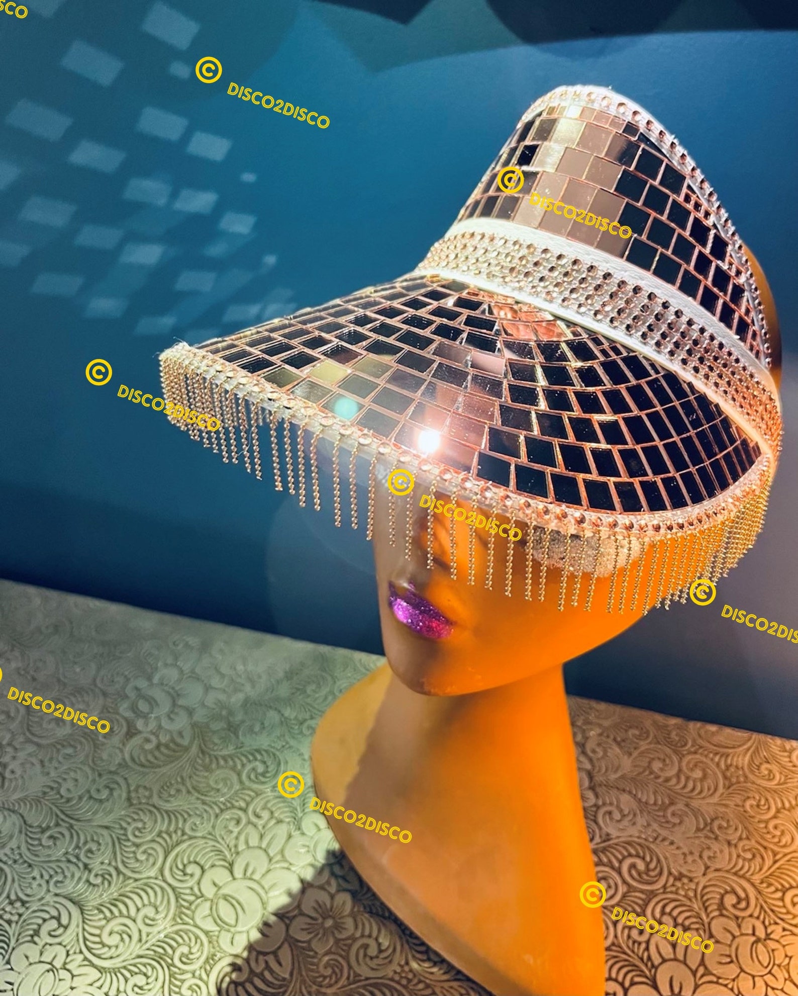 Disco Ball Festival Visor QUICK DELIVERY - Etsy