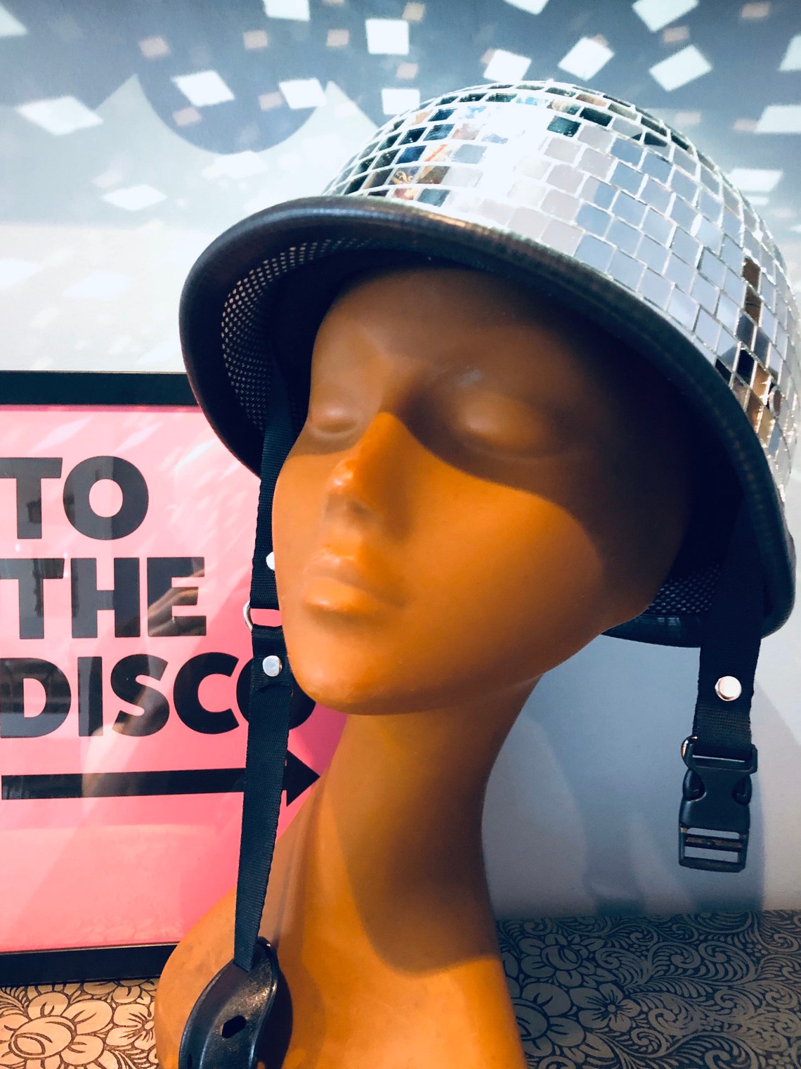 Disco ball Military Helmet goggles | Etsy