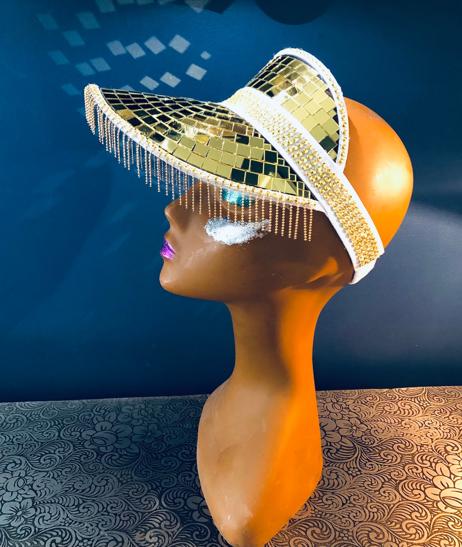 Disco Ball Festival Visor QUICK DELIVERY - Etsy