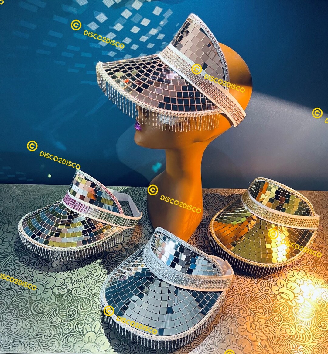 Disco Ball Festival Visor QUICK DELIVERY - Etsy