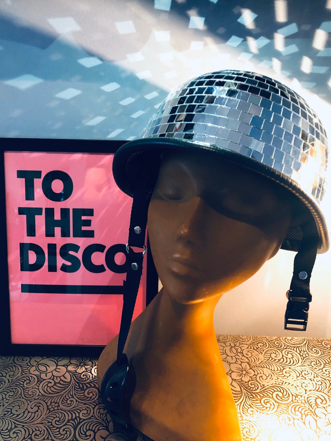 Disco ball Military Helmet goggles | Etsy