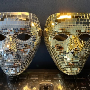 Masquerade Festival Disco Ball Face Mask. QUICK DELIVERY - Etsy