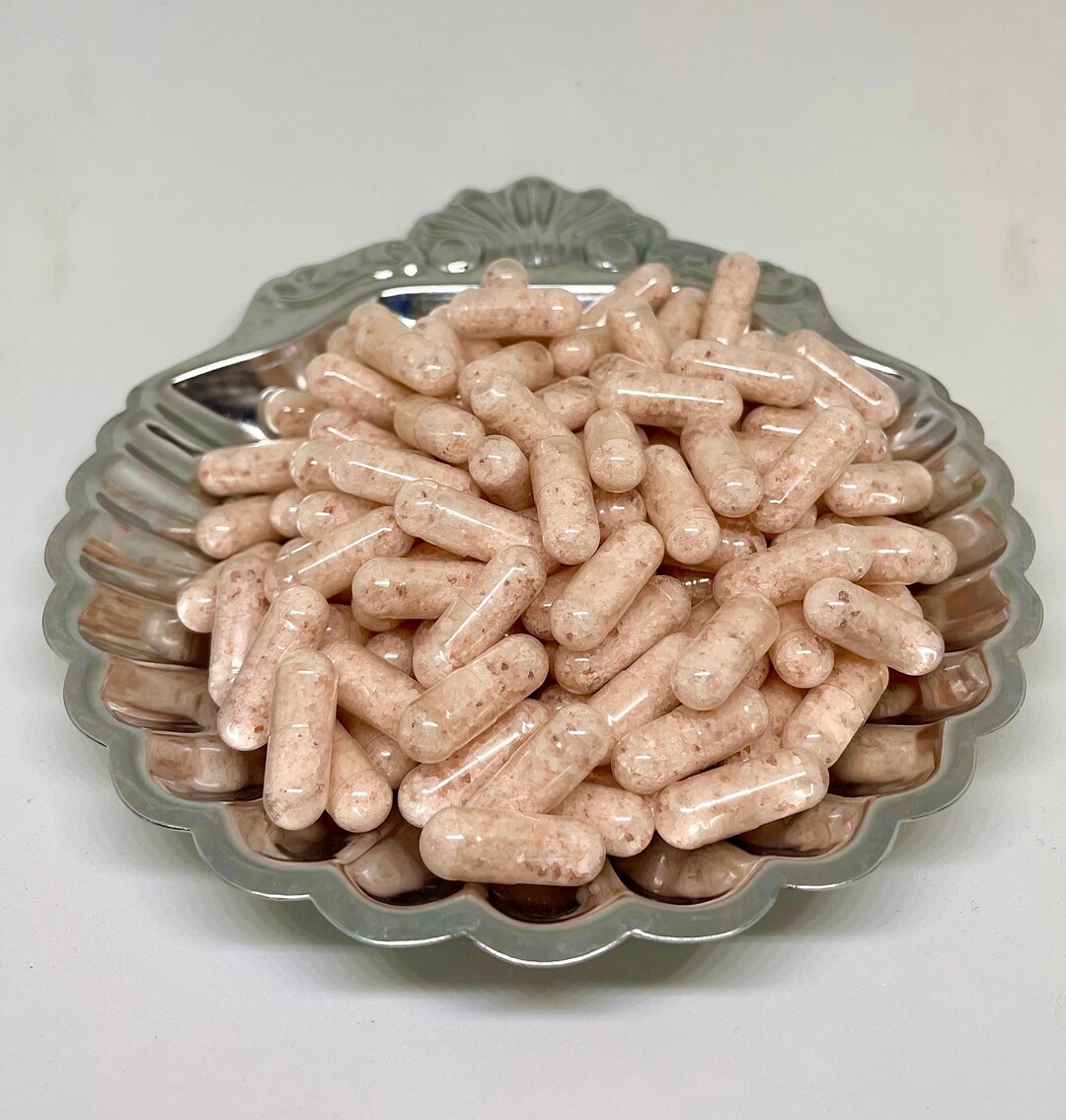 Pink Salt Vegan Capsules, Pink Himalayan Salt, Fine Grain, Kosher ...