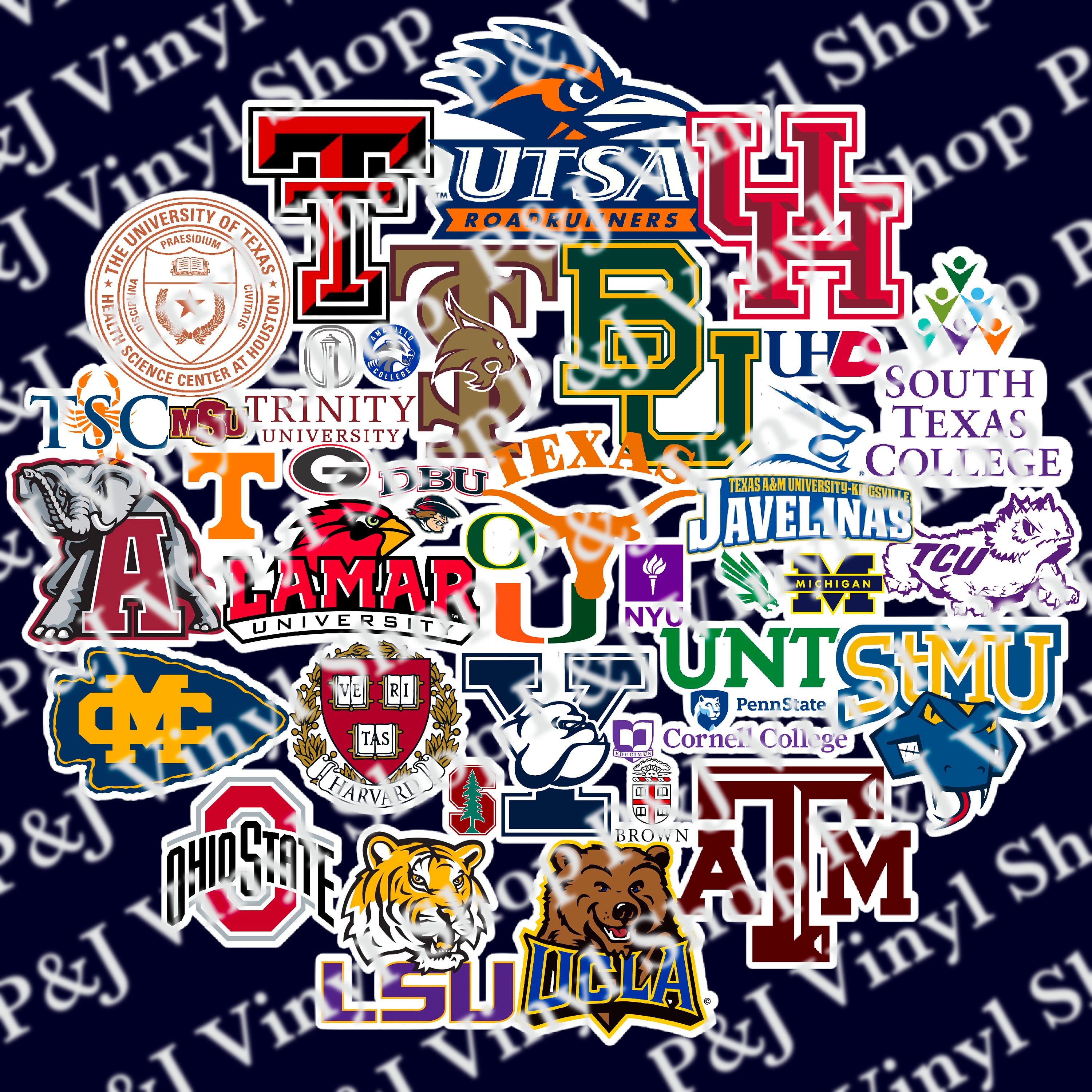 All College Logos Collage