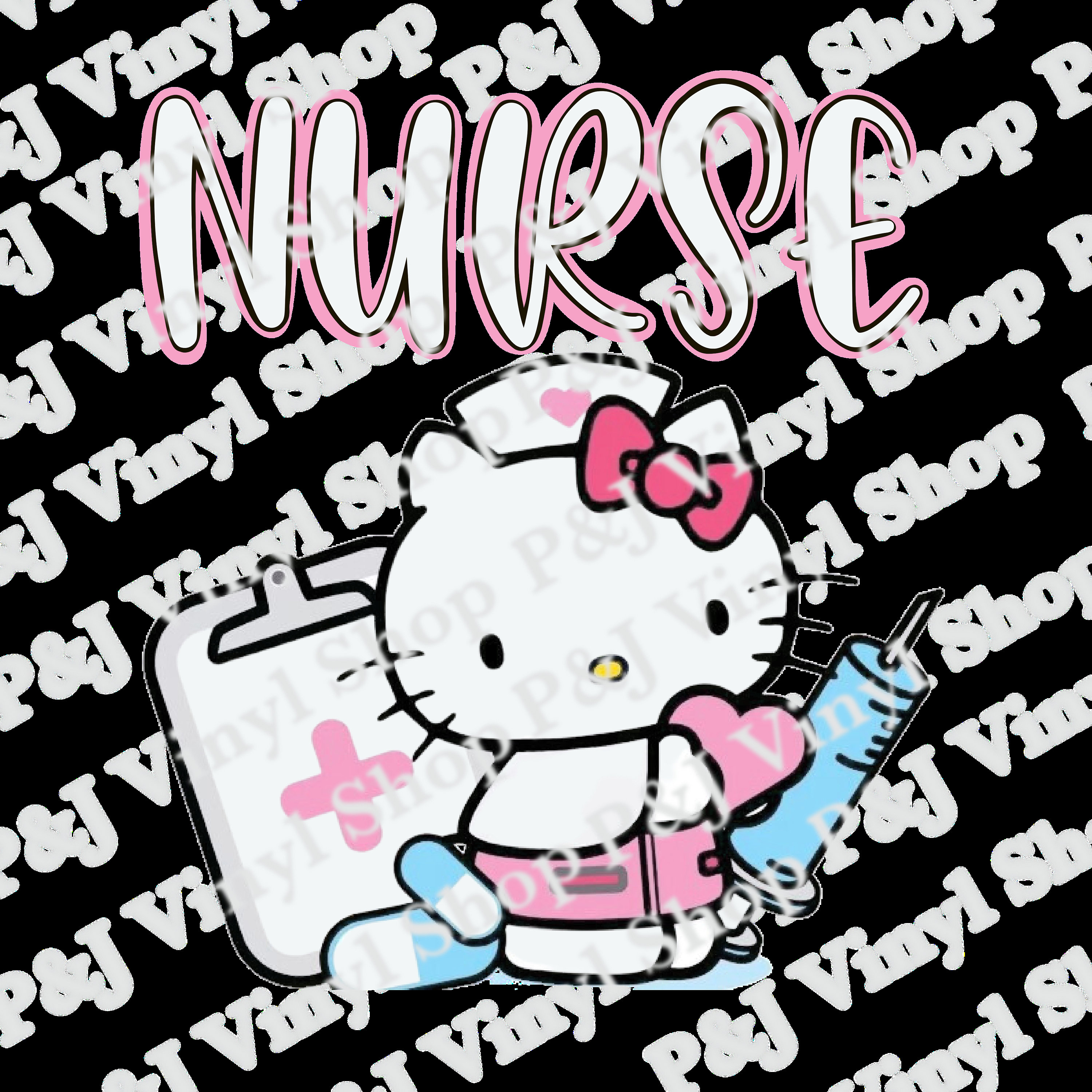 Hello Kitty Nurse Decal