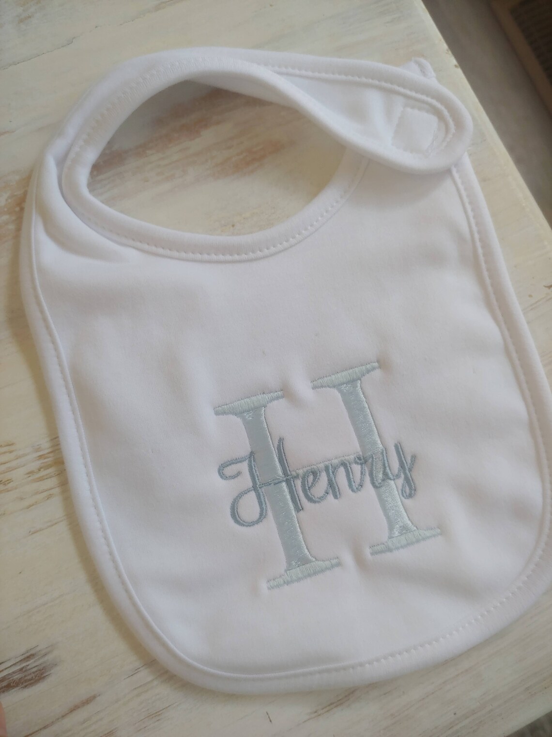Embroidered Baby Bib: Custom Monogrammed Shower Gift - Etsy
