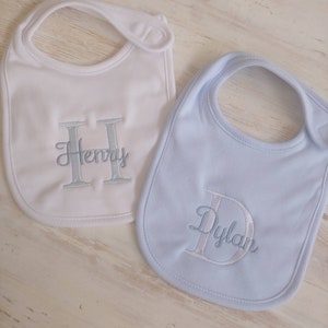 Embroidered Baby Bib: Custom Monogrammed Shower Gift - Etsy