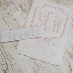 Embroidered Baby Milestone Cards: Monogrammed Newborn Gift - Etsy