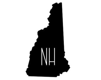 New Hampshire Vinyl Decal Sticker Home State NH - Etsy