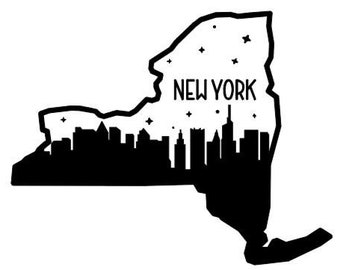 New York State Decal | New York Sticker | Tumbler Decal | Car Window ...
