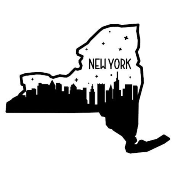 New York State Decal - Etsy