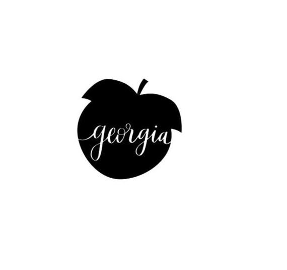 Georgia State Vinyl Decal | Etsy