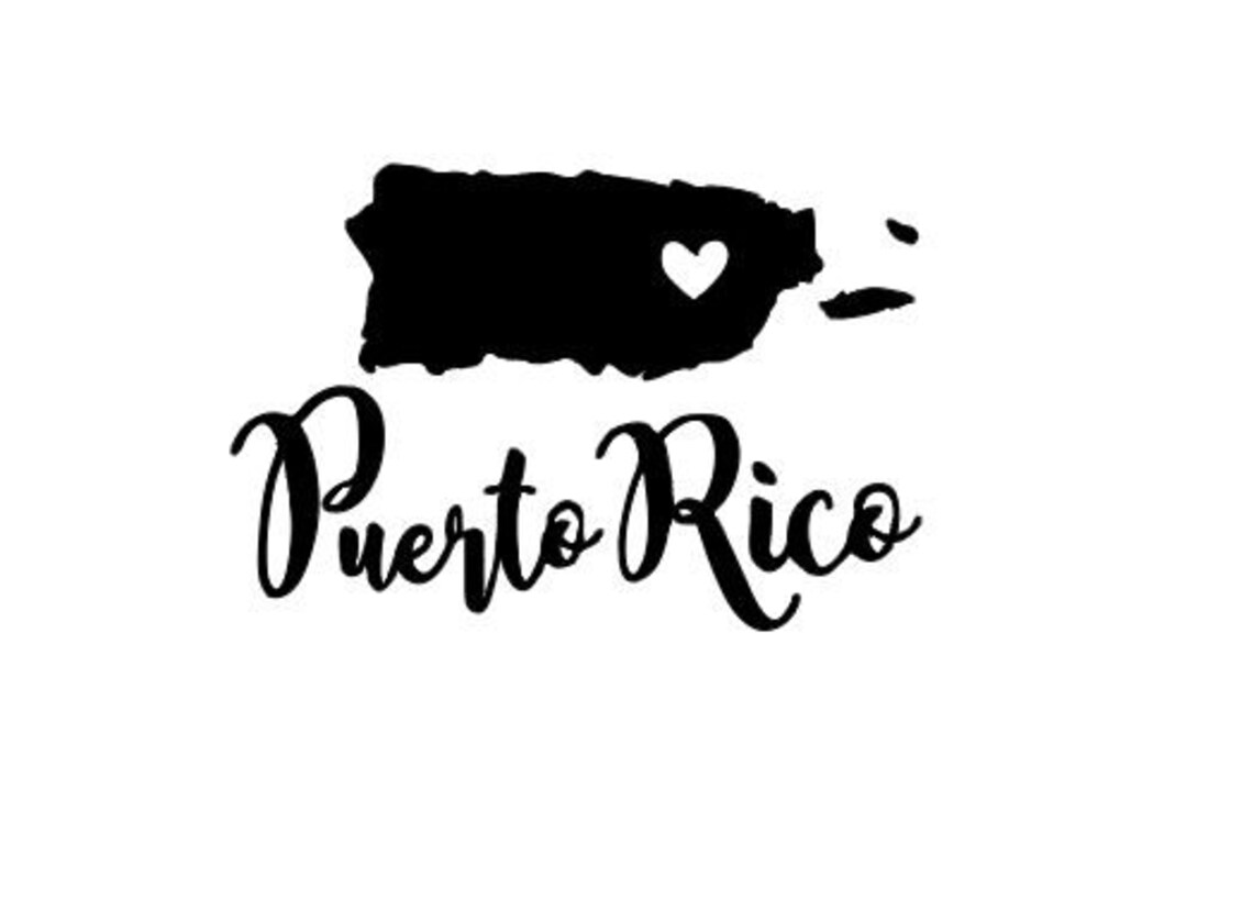 Puerto Rico Vinyl Decals | Etsy