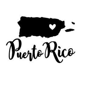 Puerto Rico Vinyl Decals - Etsy