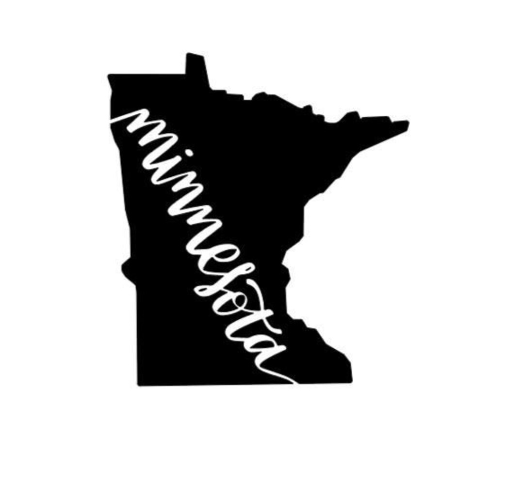 Minnesota State Vinyl Decal - Etsy
