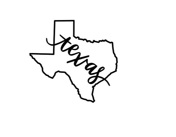 Texas State Vinyl Decals - Etsy