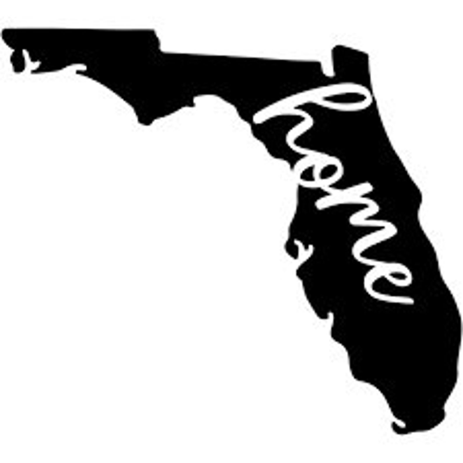 Florida State Vinyl Decal - Etsy